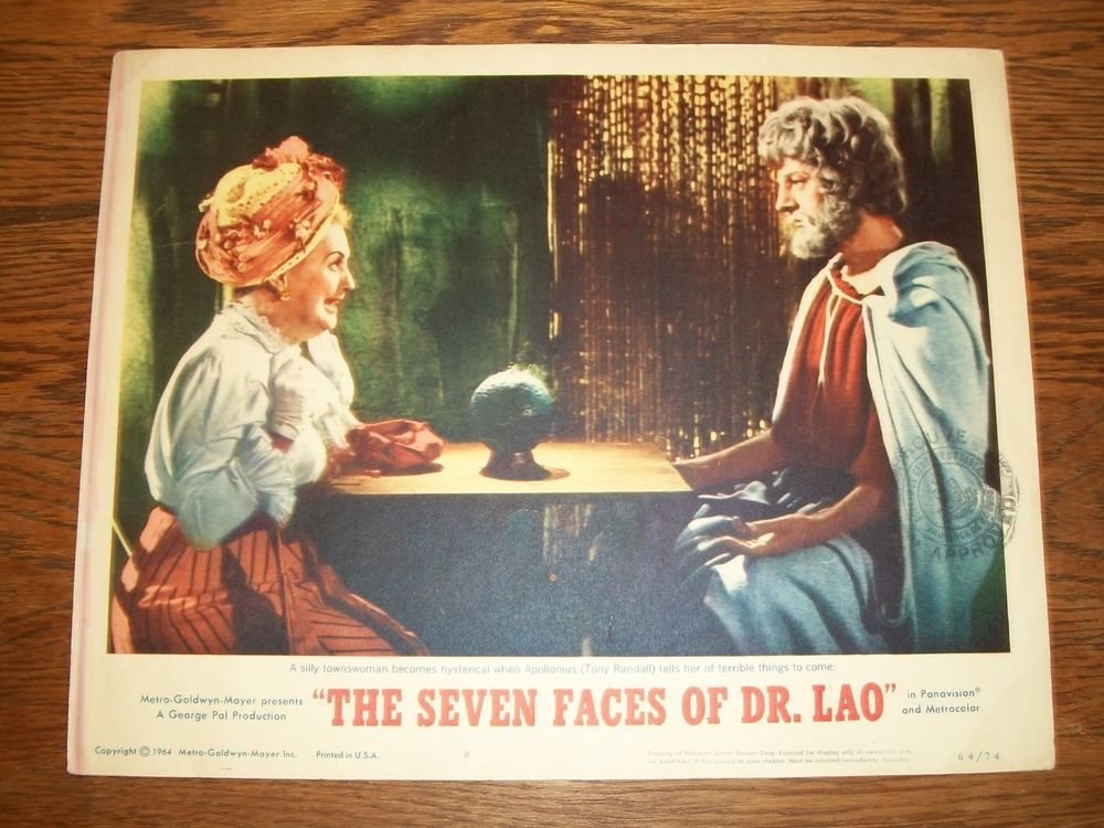 Vintage 1964 "The Seven Faces of Dr. Lao"-Movie/Lobby Card-Original-MGM ...