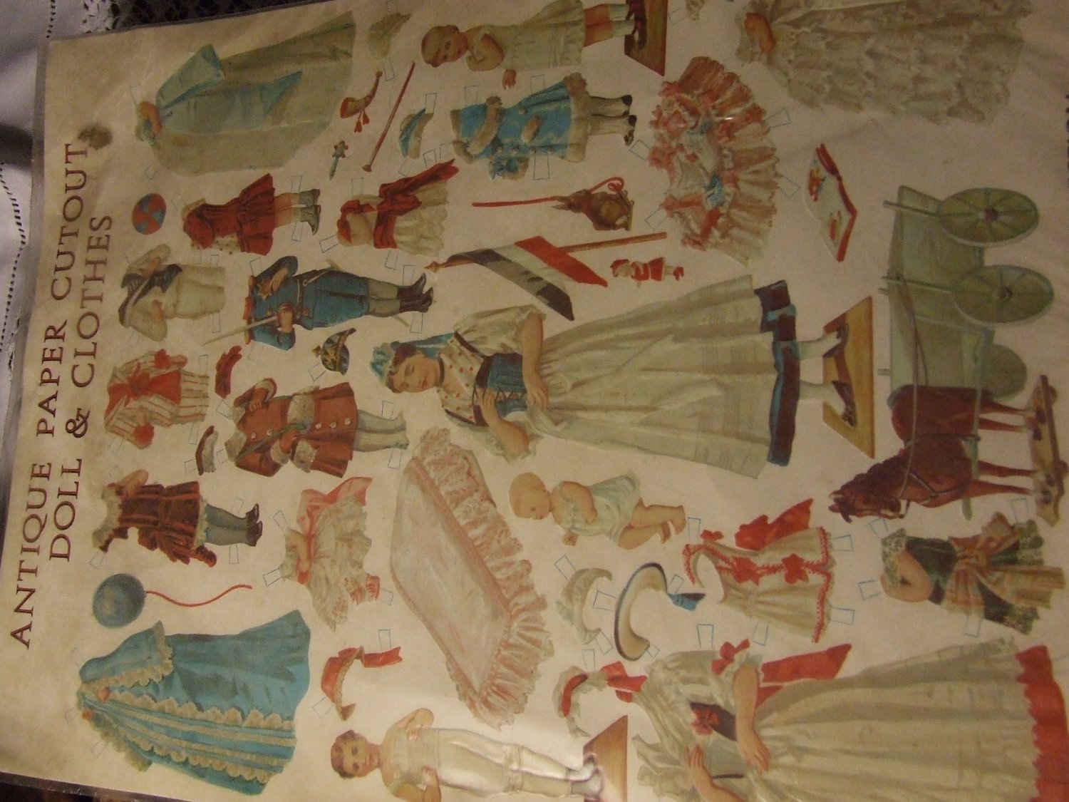 "Antique Paper Cutout Dolls and Clothes" (#26)