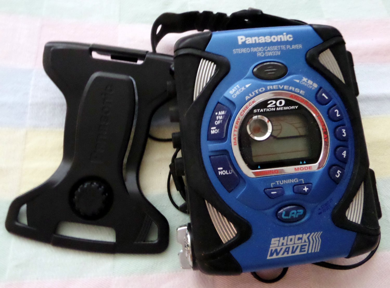 Panasonic Walkman Style Shockwave Stereo Radio Cassette Player Vintage