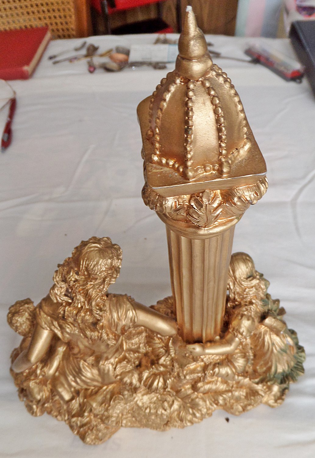 Gold Sculpture Table Top Decorative Figural Display