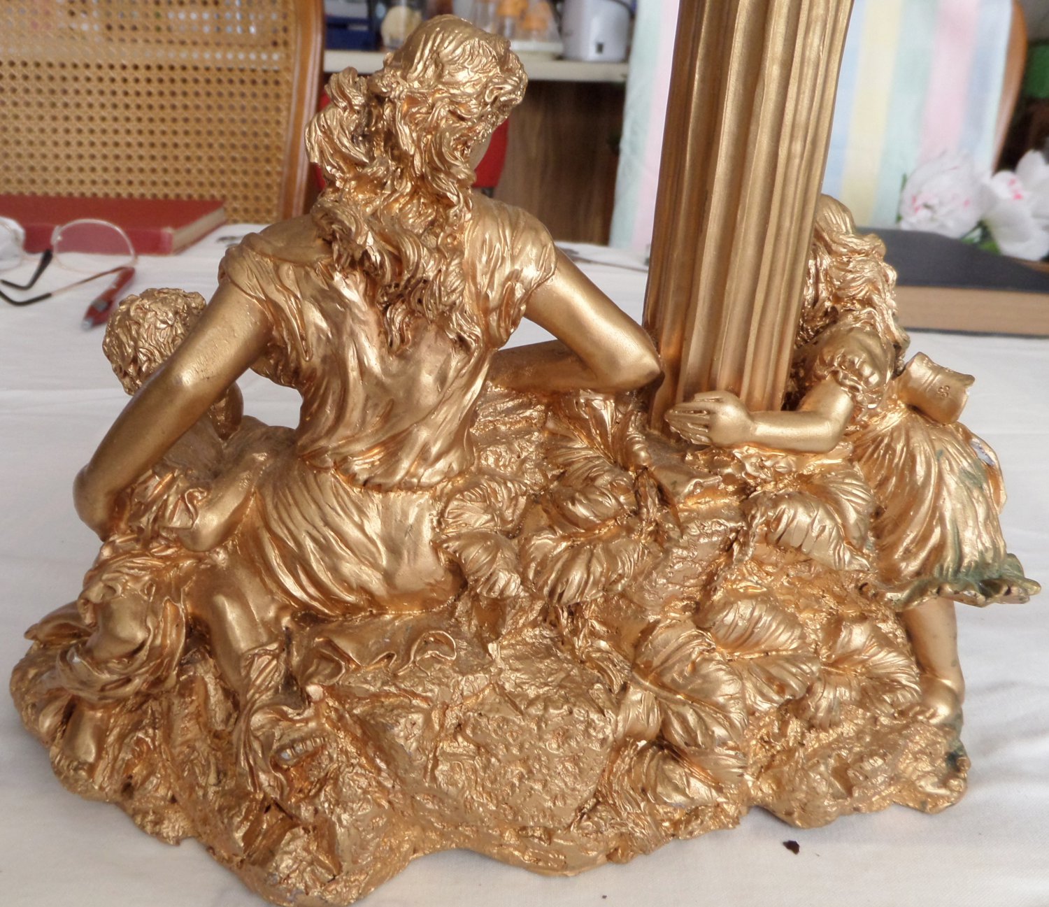 Gold Sculpture Table Top Decorative Figural Display