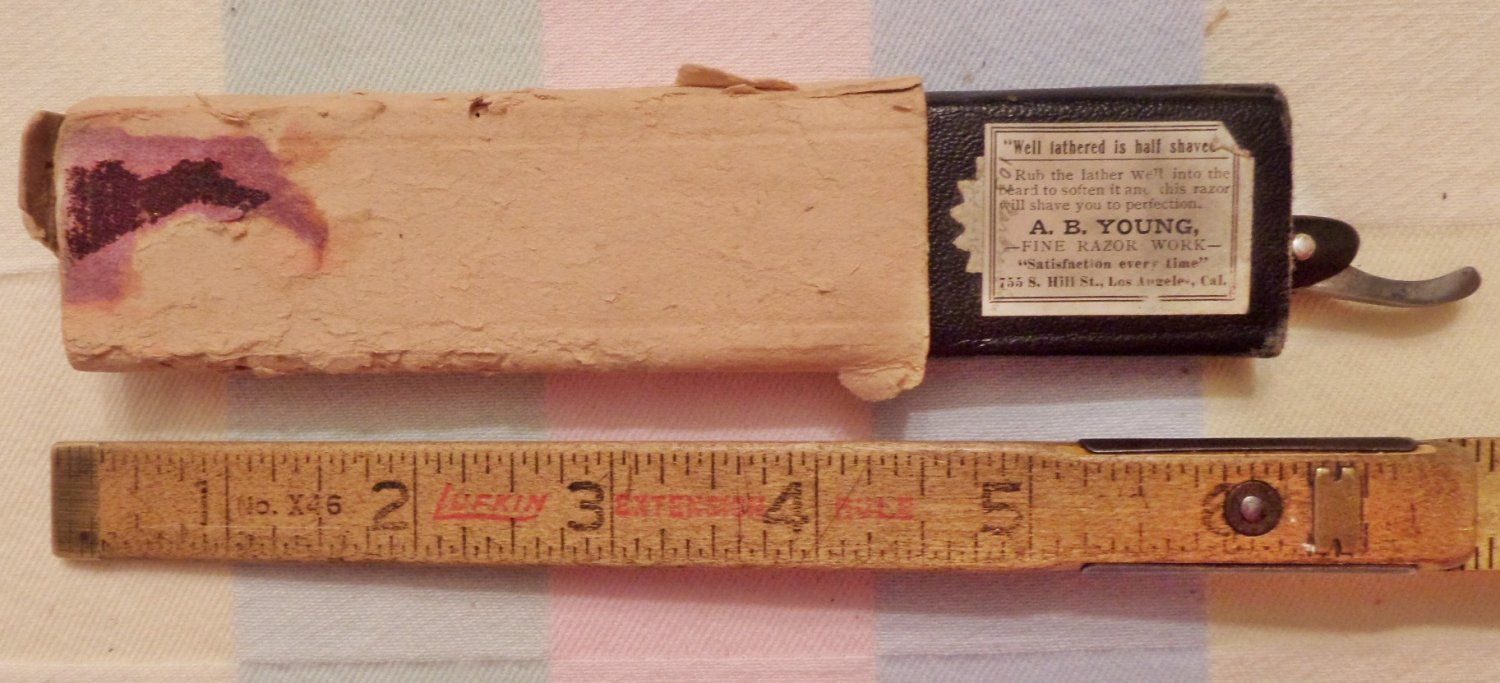 JACKSON FREMONT STRAIGHT RAZOR FINE RAZOR WORK, VINTAGE, CLEAN SHAVE