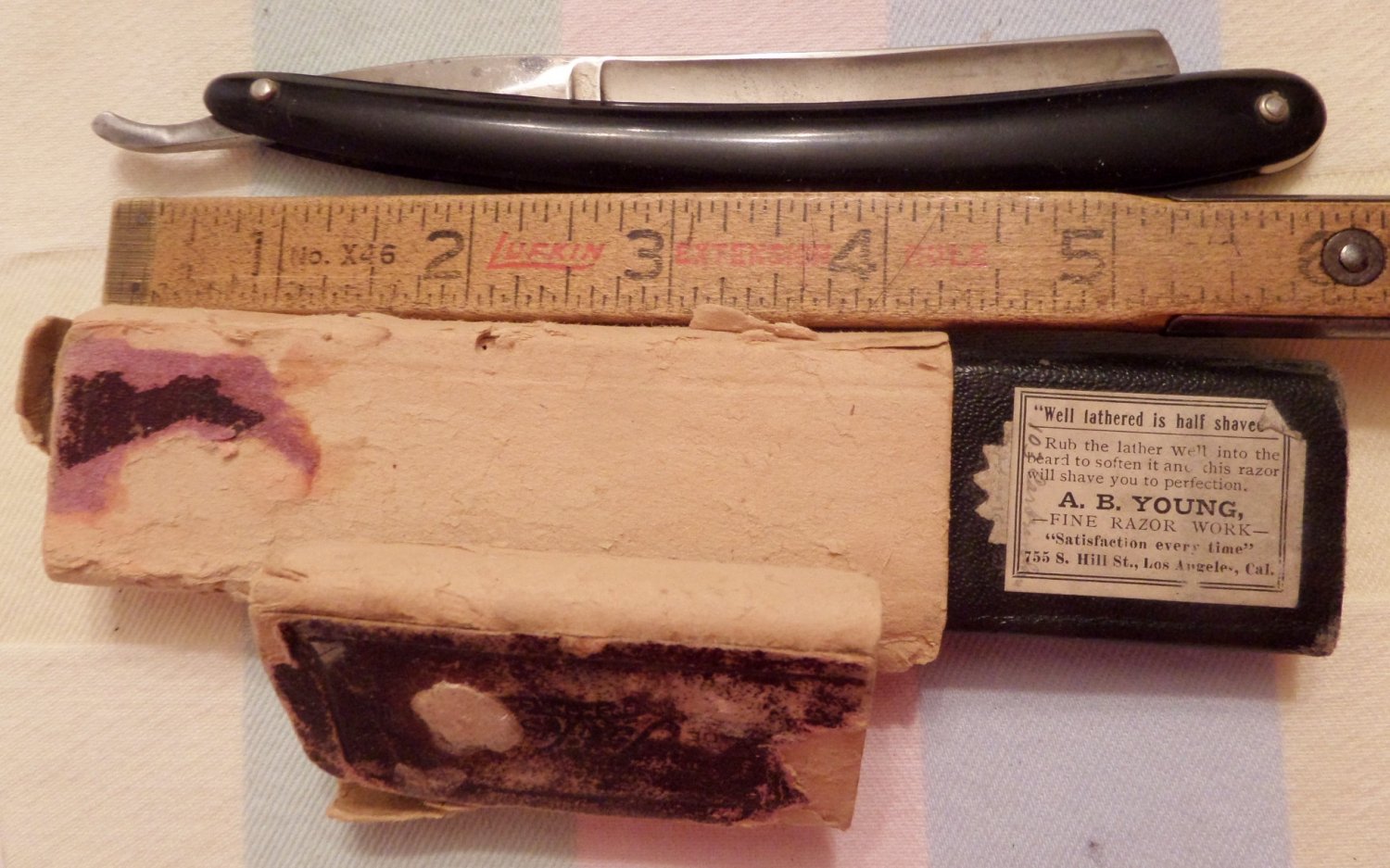 JACKSON FREMONT STRAIGHT RAZOR FINE RAZOR WORK, VINTAGE, CLEAN SHAVE