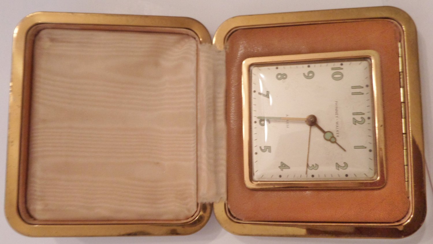 Phinney Walker Wind Up Alarm Travel Portable Clock