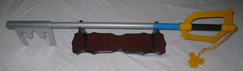 Kingdom Hearts Sora Keyblade with Wooden Stand