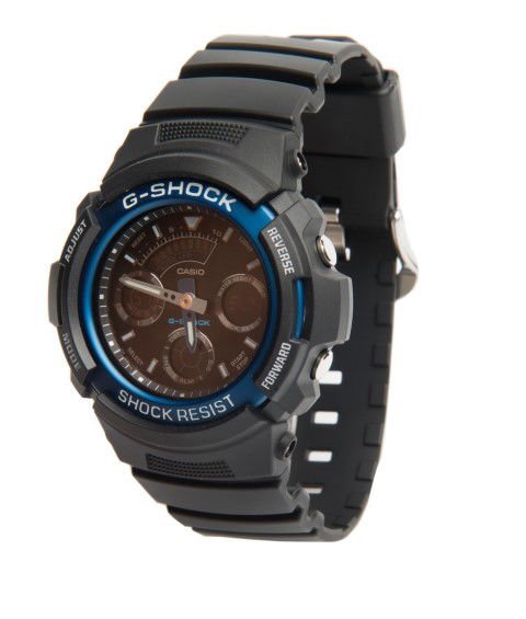 Casio Watch AW591 2A G-SHOCK Analog/Digital Black Resin Neobrite 100% ...