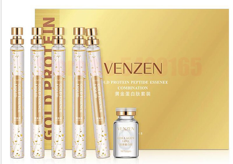 Soluble Protein Thread,24k Golden Protein Line Essence Fades Fine Lines