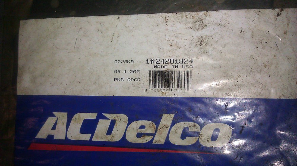 GENUINE AC DELCO SPACER 24201824 NEW IN PACKAGE
