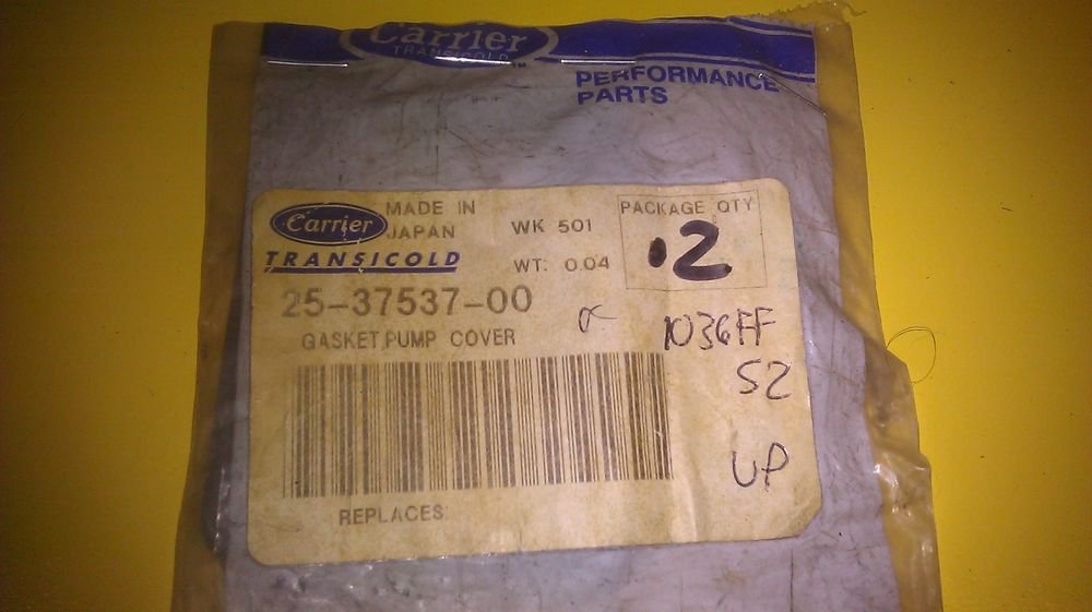 GENUINE CARRIER TRANSICOLD GASKET PUMP COVER 25-37537-00 / 253753700 ...