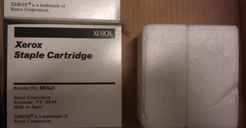 3 XEROX STAPLE CARTRIDGES (10,000 STAPLES) # 8R3625