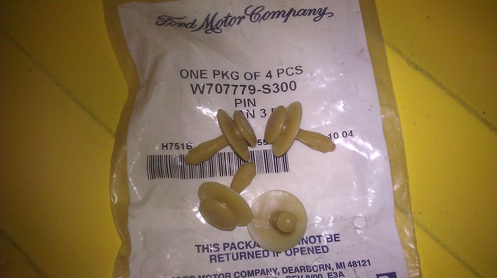 GENUINE FORD OEM PIN W707779-S300 / W707779S300 - 4 PACK