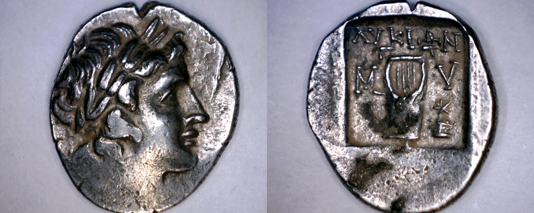 167-100BC Lycia Myra AR Drachm Coin - Ancient Greece - Asia Minor