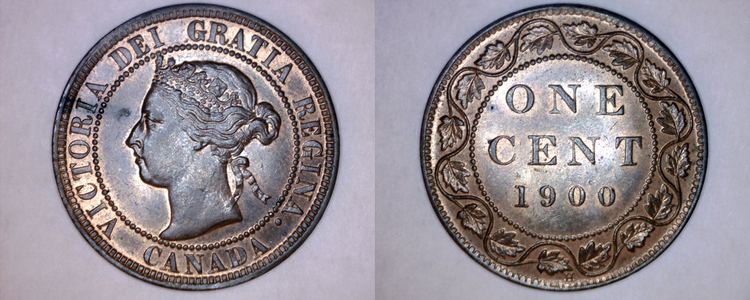1900-H Canada 1 Large Cent World Coin - Canada
