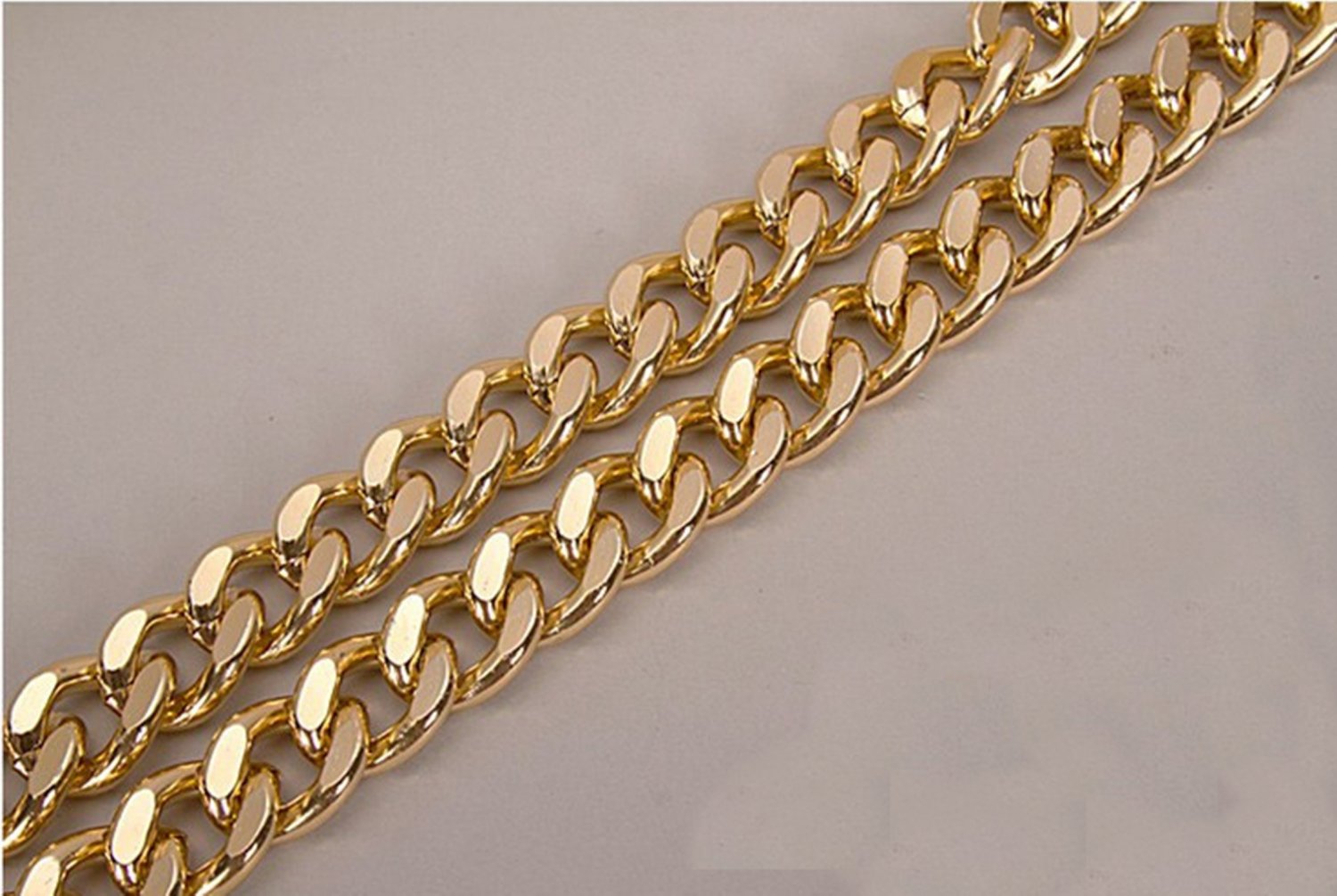 Celebrity cuban franco Miami chain twisted ICED OUT gold plated 39 ...