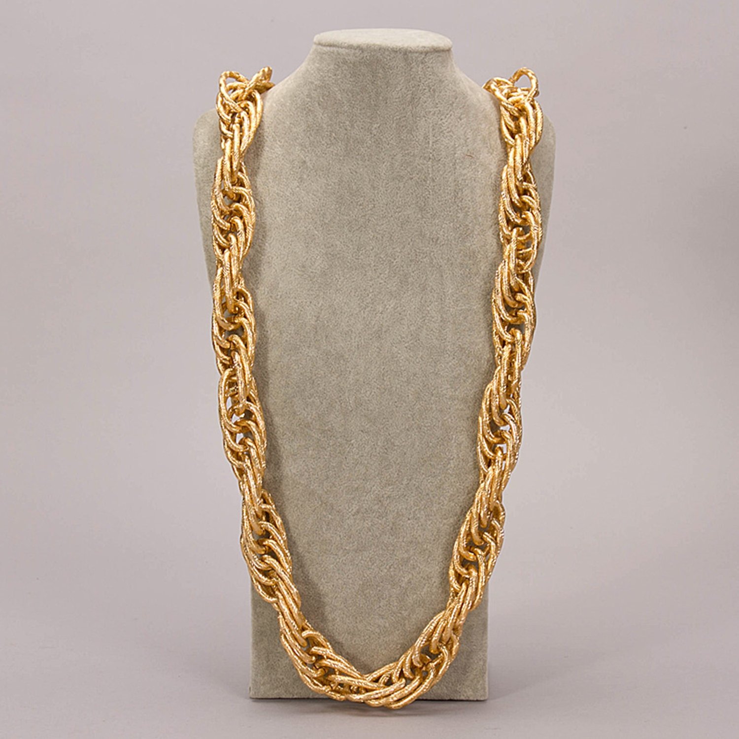 Celebrity cuban franco Miami chain twisted ICED OUT gold plated 39 ...