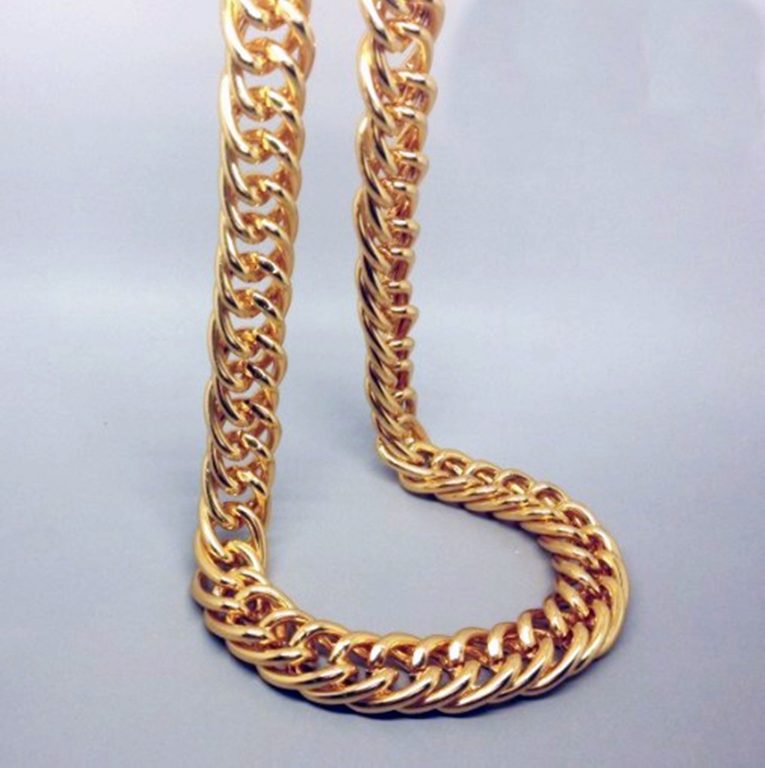 JayZ Kanye Snoop Mens cuban Rose gold yellow chain Miami franco DJ ...