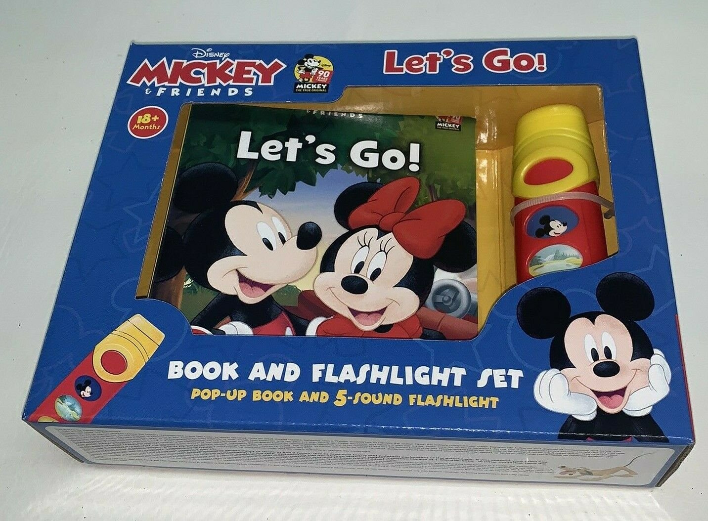 New Disney Mickey & Friends - Book and Flashlight Set