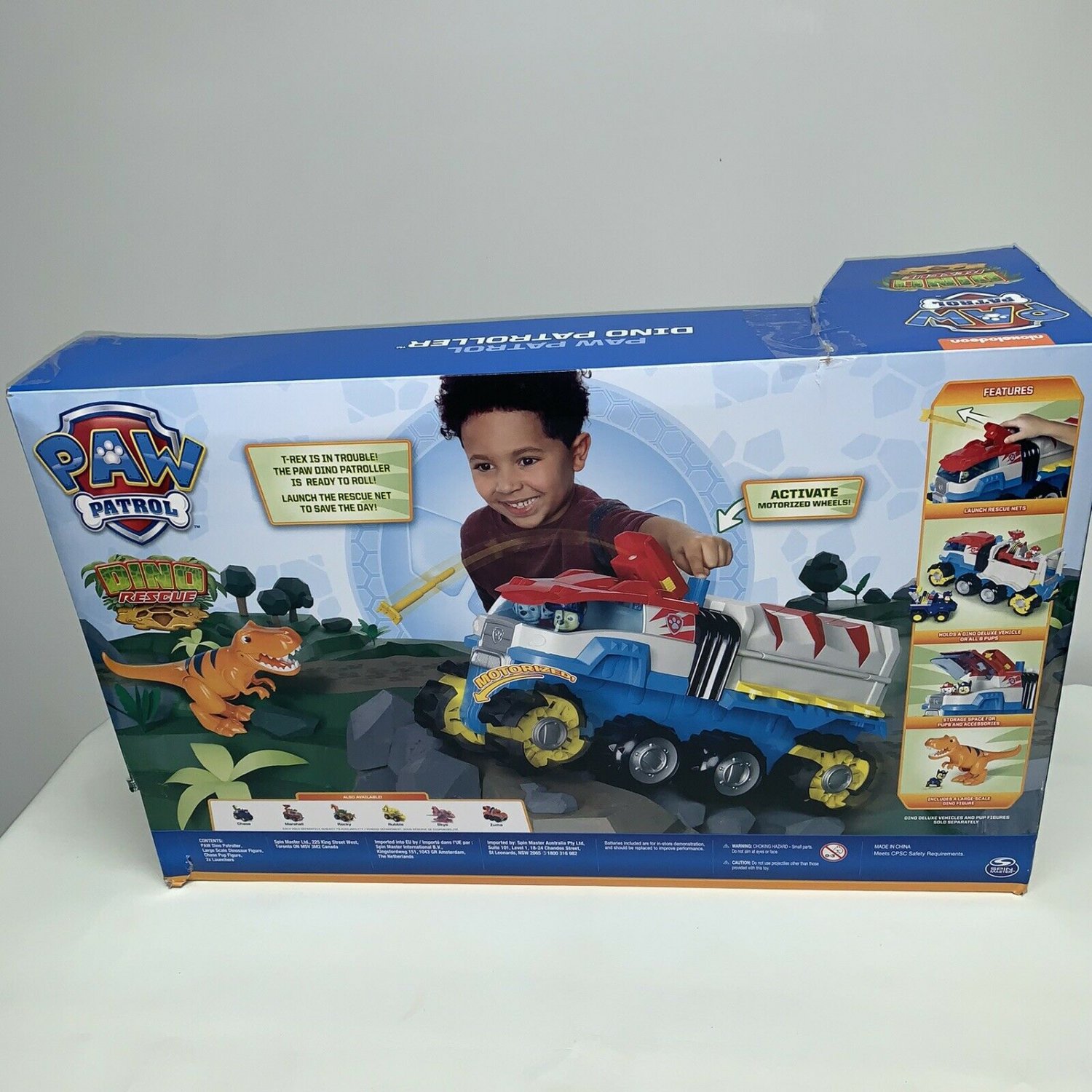 Paw Patrol Dino Rescue Dino Patroller Motorized Team Vehicle Chase and ...