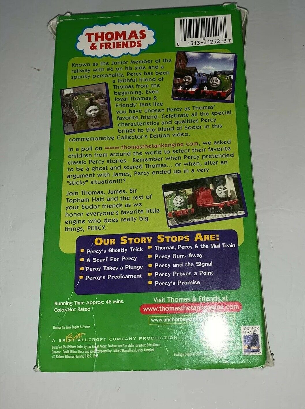 Thomas the Tank Engine The Best of Percy VHS 2001 Childrens Video Tape