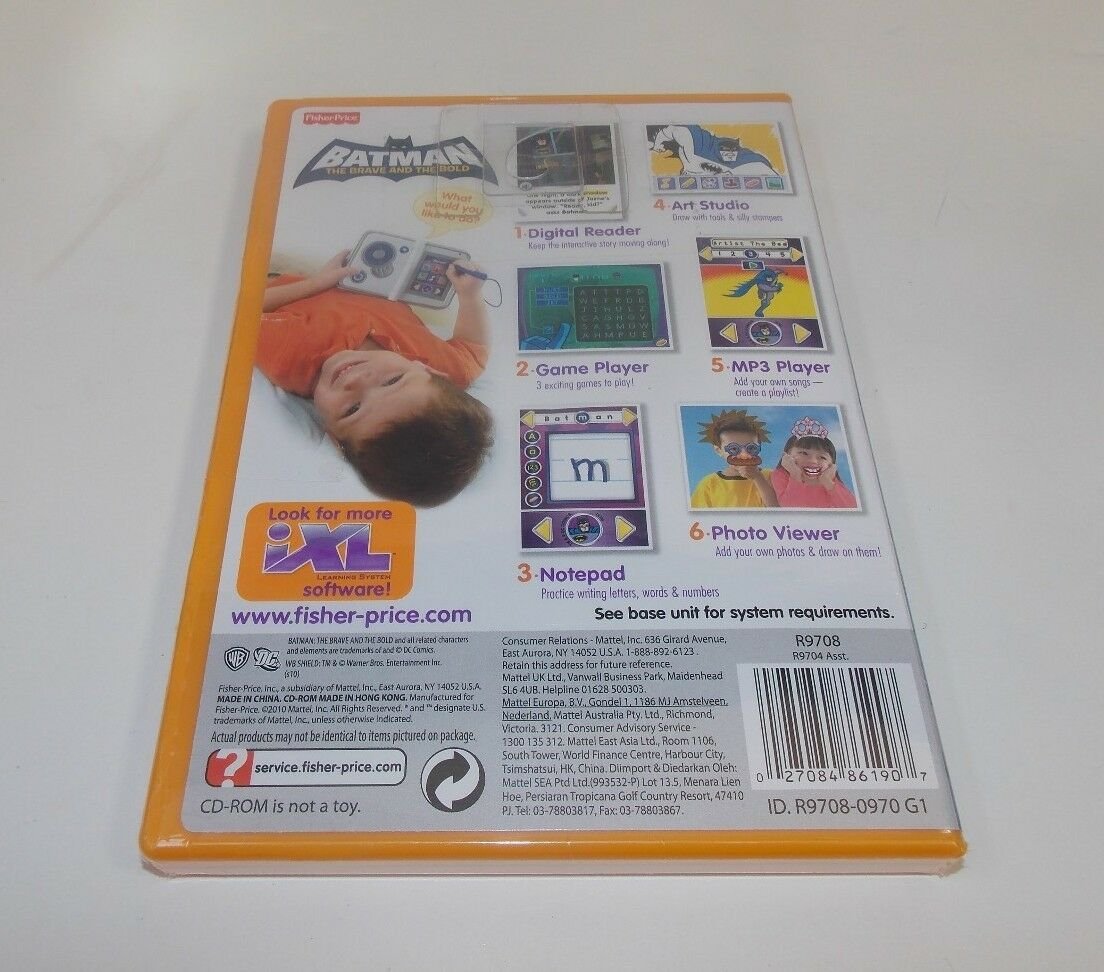 Fisher Price iXL Learning System Batman Game Software