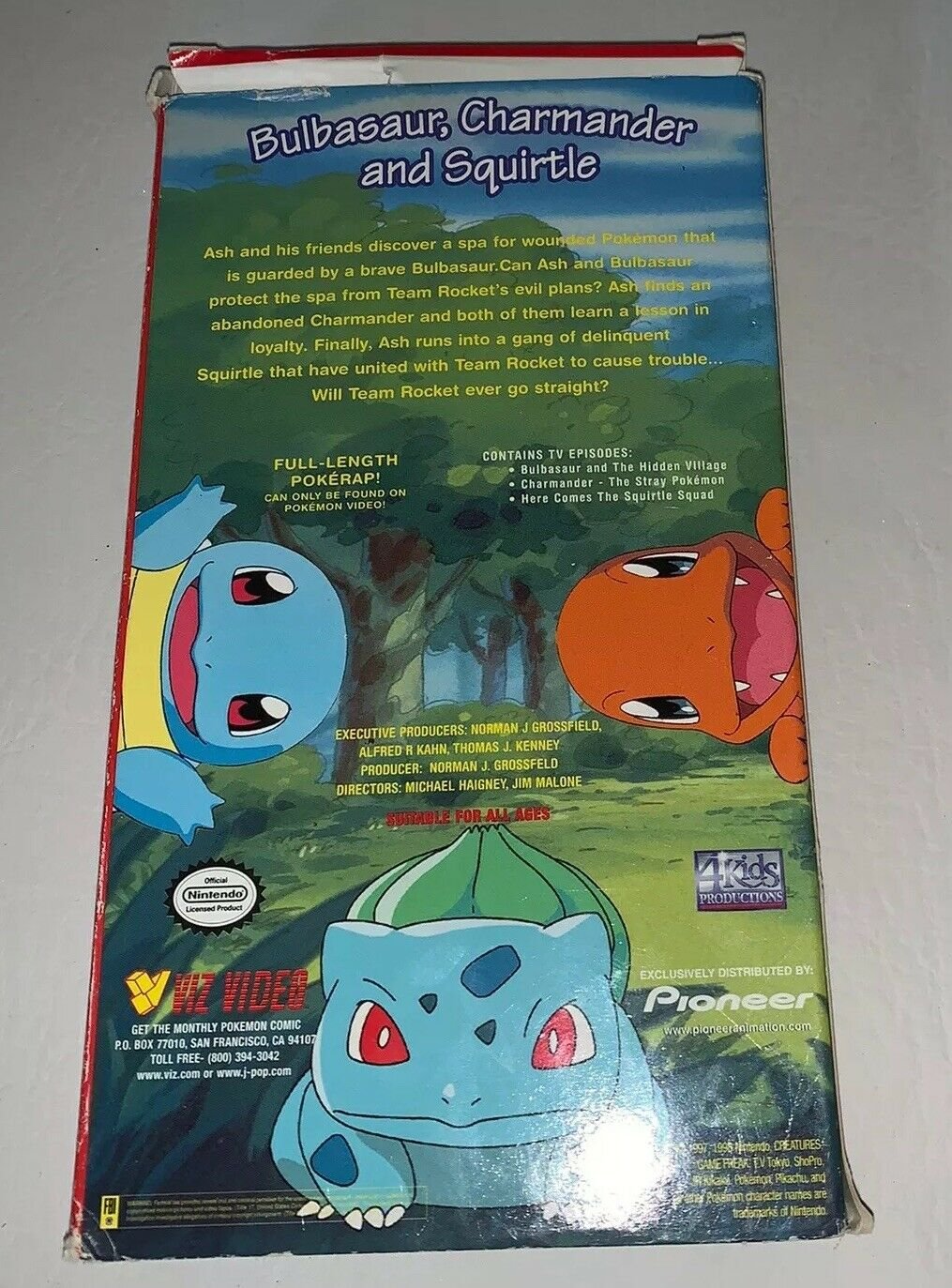 Pokemon Poke-Friends VHS 1998 Children's Video Tape