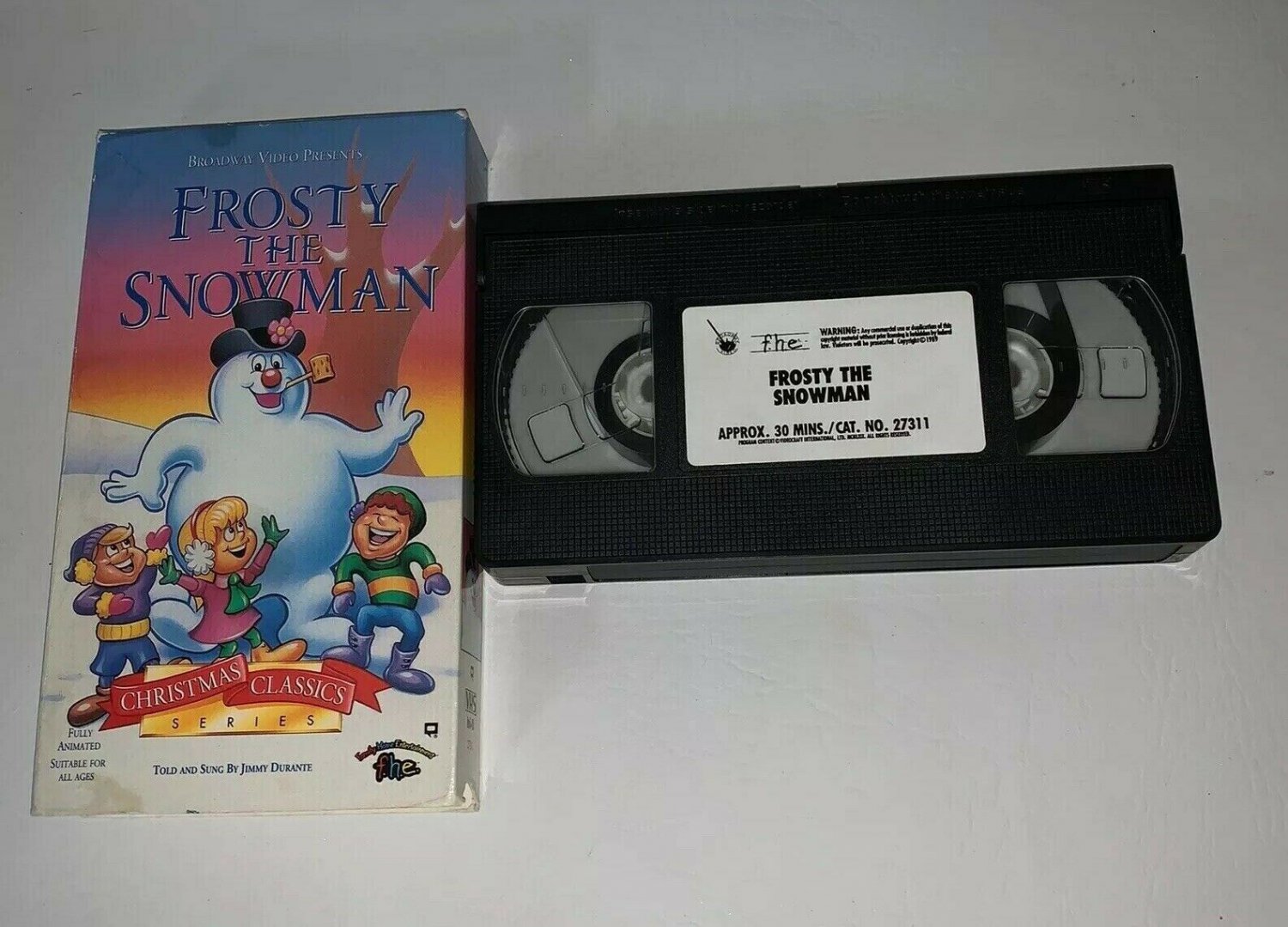 Frosty the Snowman VHS Video Tape Christmas Classics Series Children's