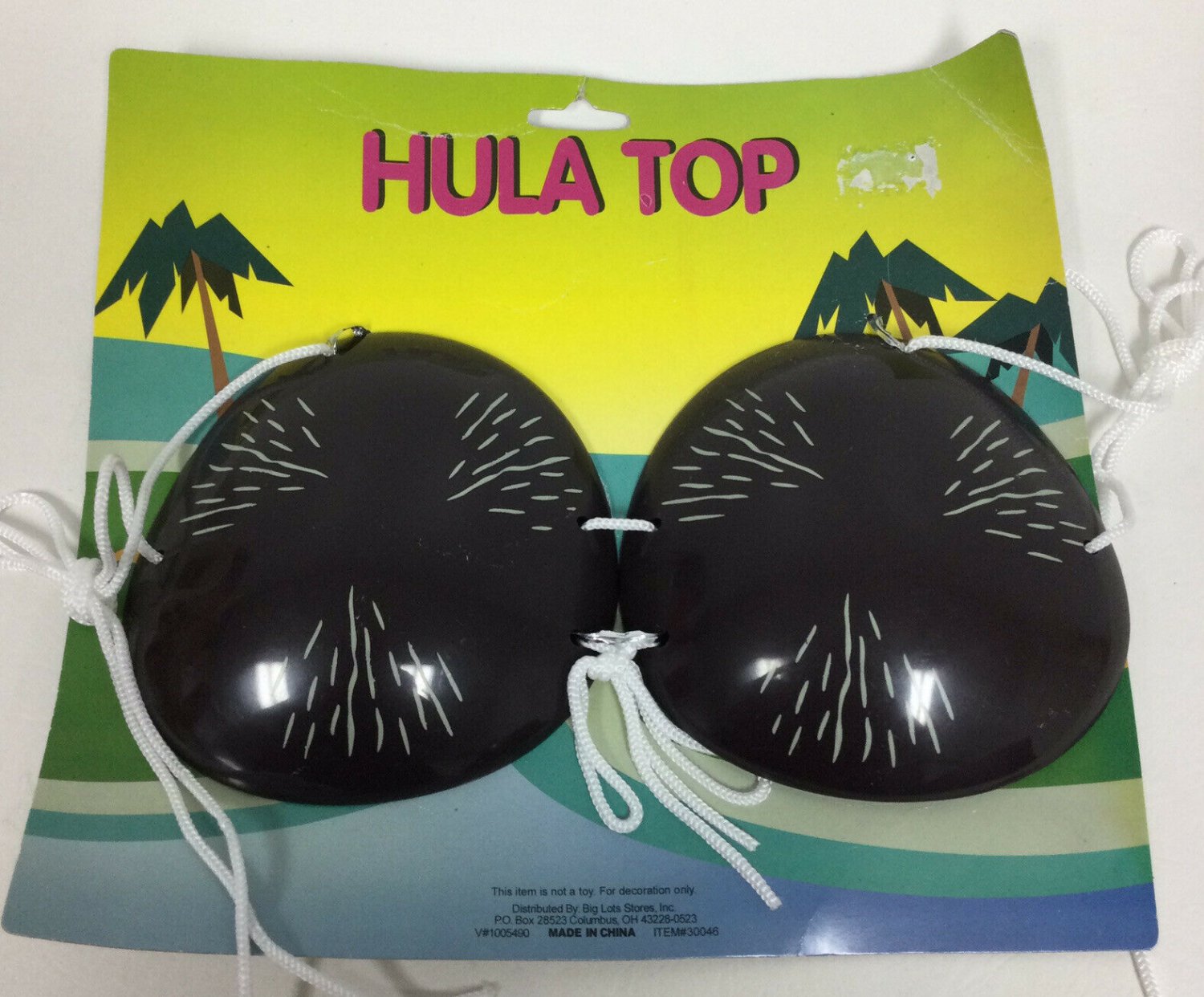 Adult Coconut Shell Bra Bikini Top Hawaiian Luau HulaGirl Tropical ...