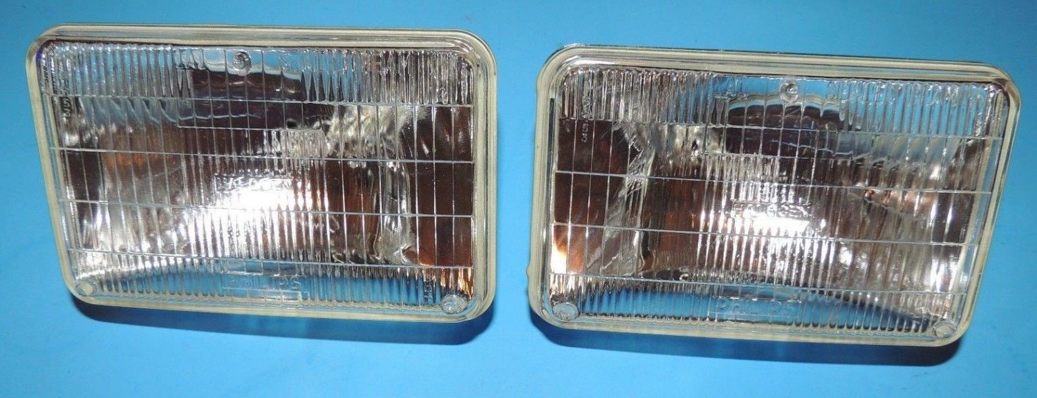 Philips H4651 4651 High Beam Rectangular Clear Halogen Headlamp ...