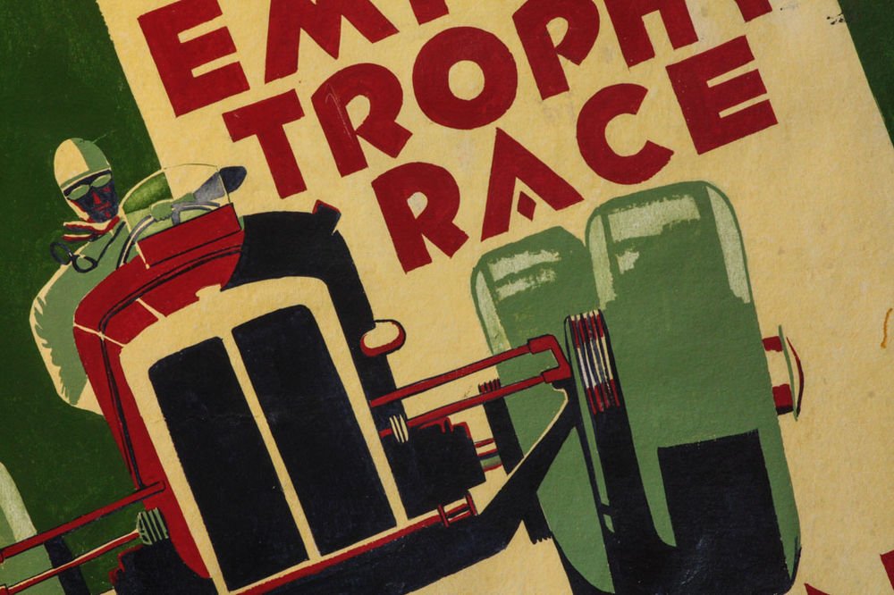 COLLECTIBLE THOMAS CIBORT CLASSIC RACING CAR PAINTING ORIGINAL OIL ON ...