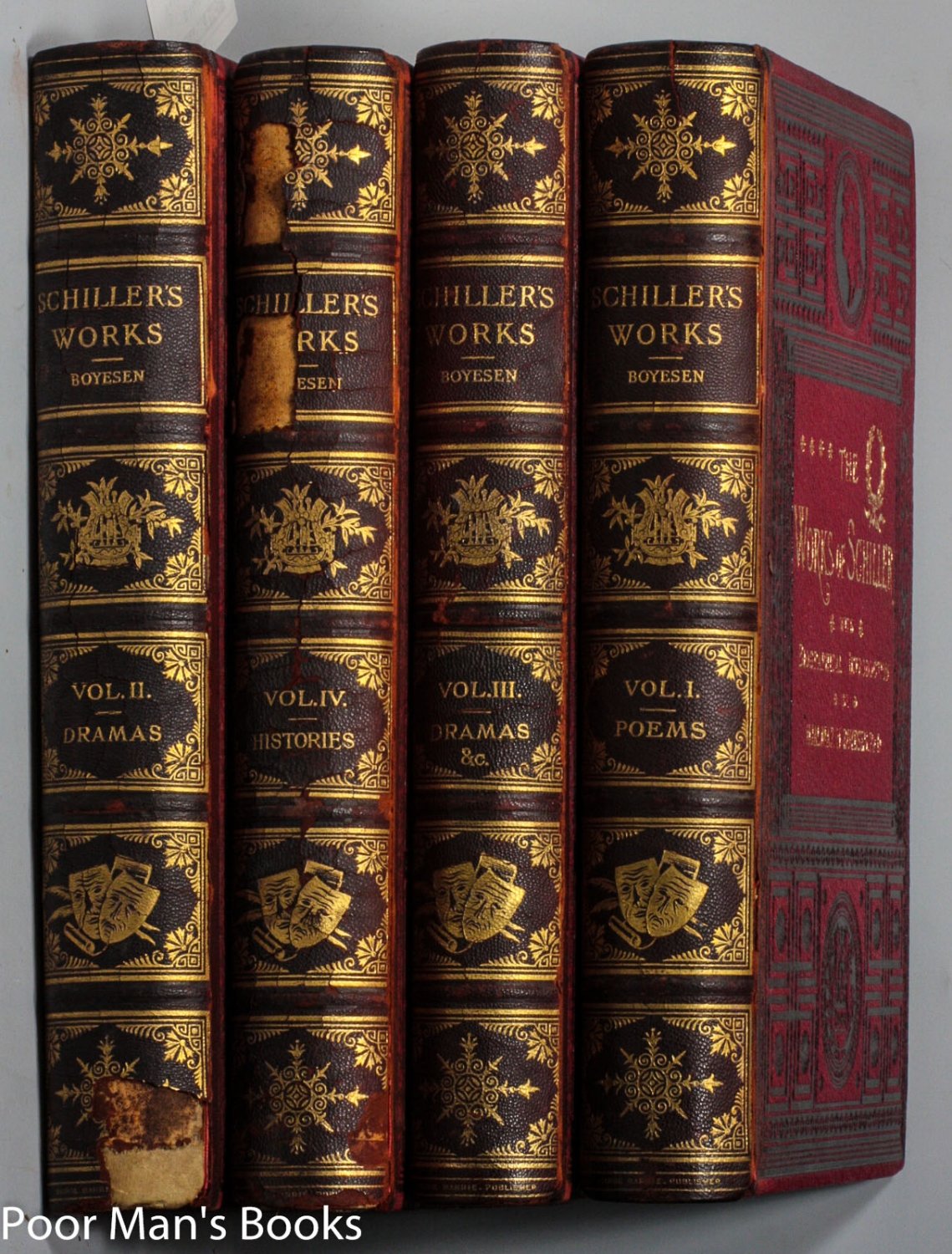 SCHILLER'S WORKS ILLUSTRATED BY THE GREATEST GERMAN ARTISTS CT IN 4 ...