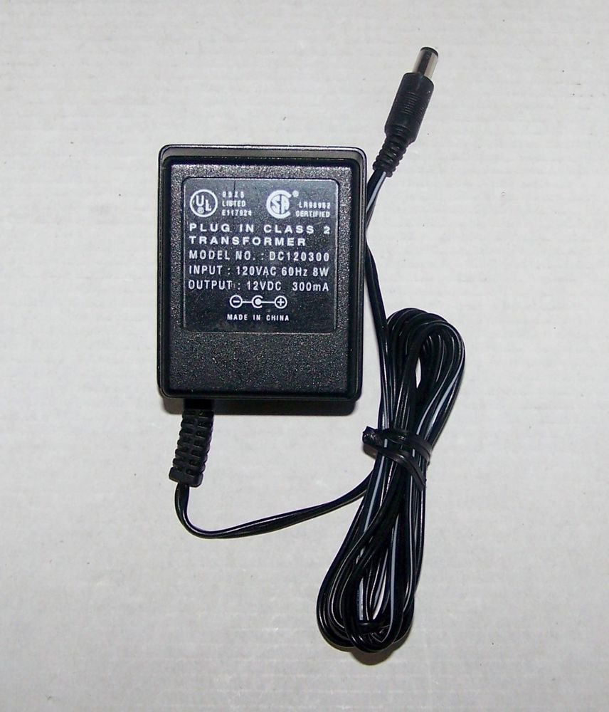 SA* AC/DC Adapter Model DC120300 Output 12VDC 300mA