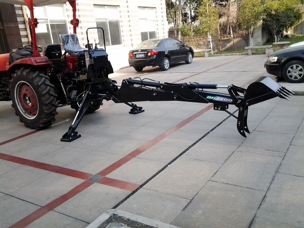 BH8600 3 Point PTO Driven Hydraulic Backhoe Excavator Attachment