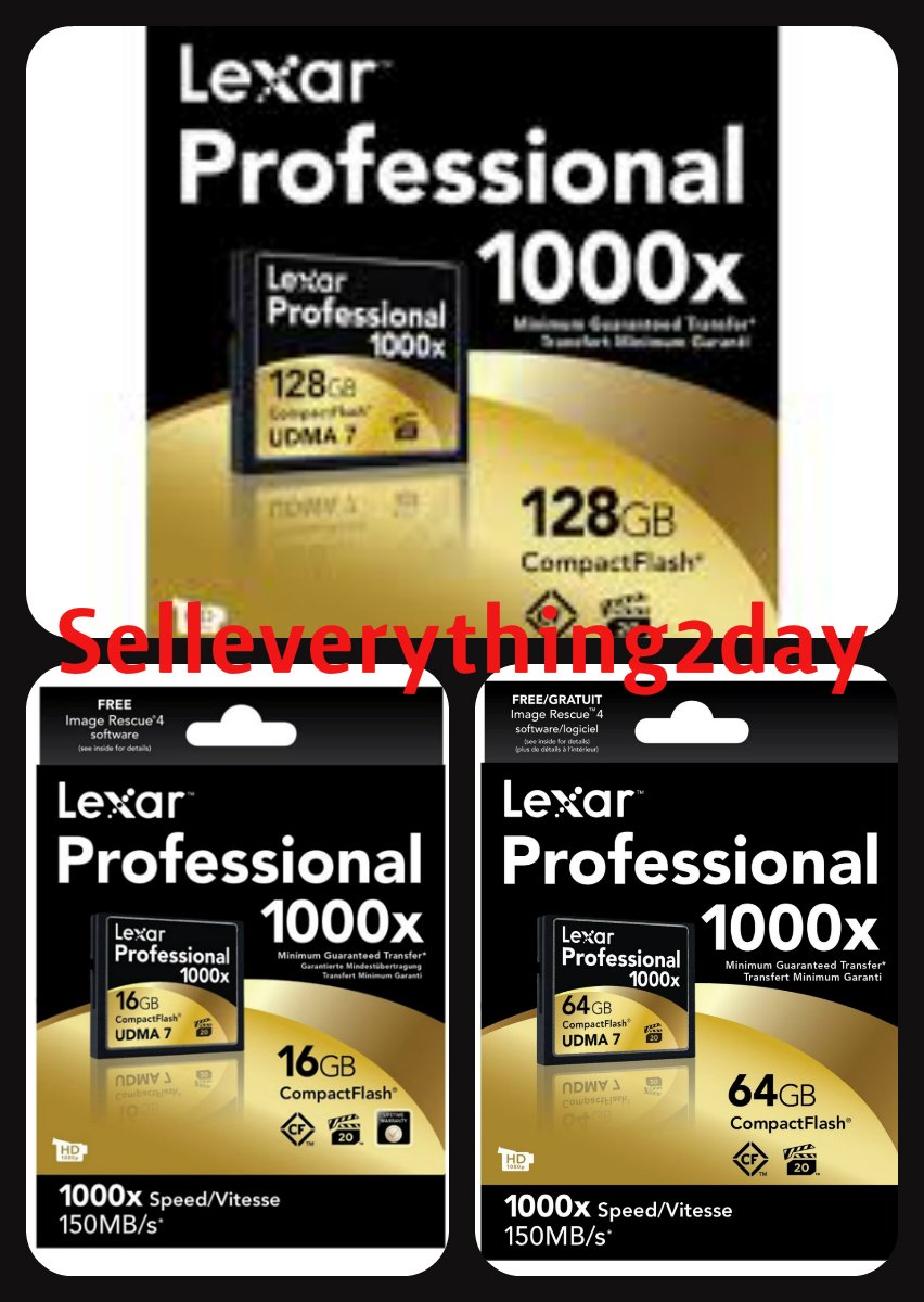 Lexar Professional 128GB 150MB/s 1000x CF memory card UDMA 7 for ...