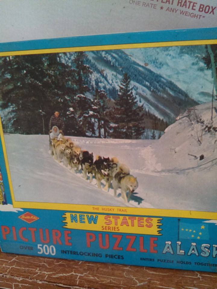 Vintage Alaska Puzzle 1950's? New State Series warren paper products co USA