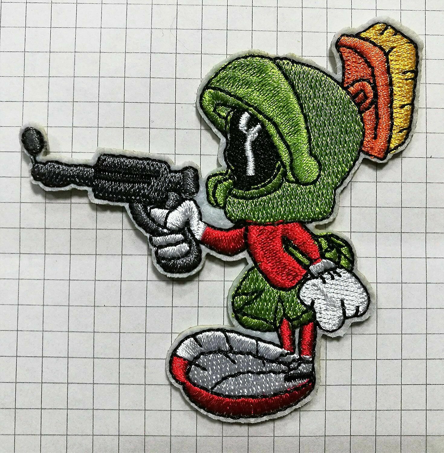 Looney Tunes Marvin The Martian Pointing Raygun Figure patch patch