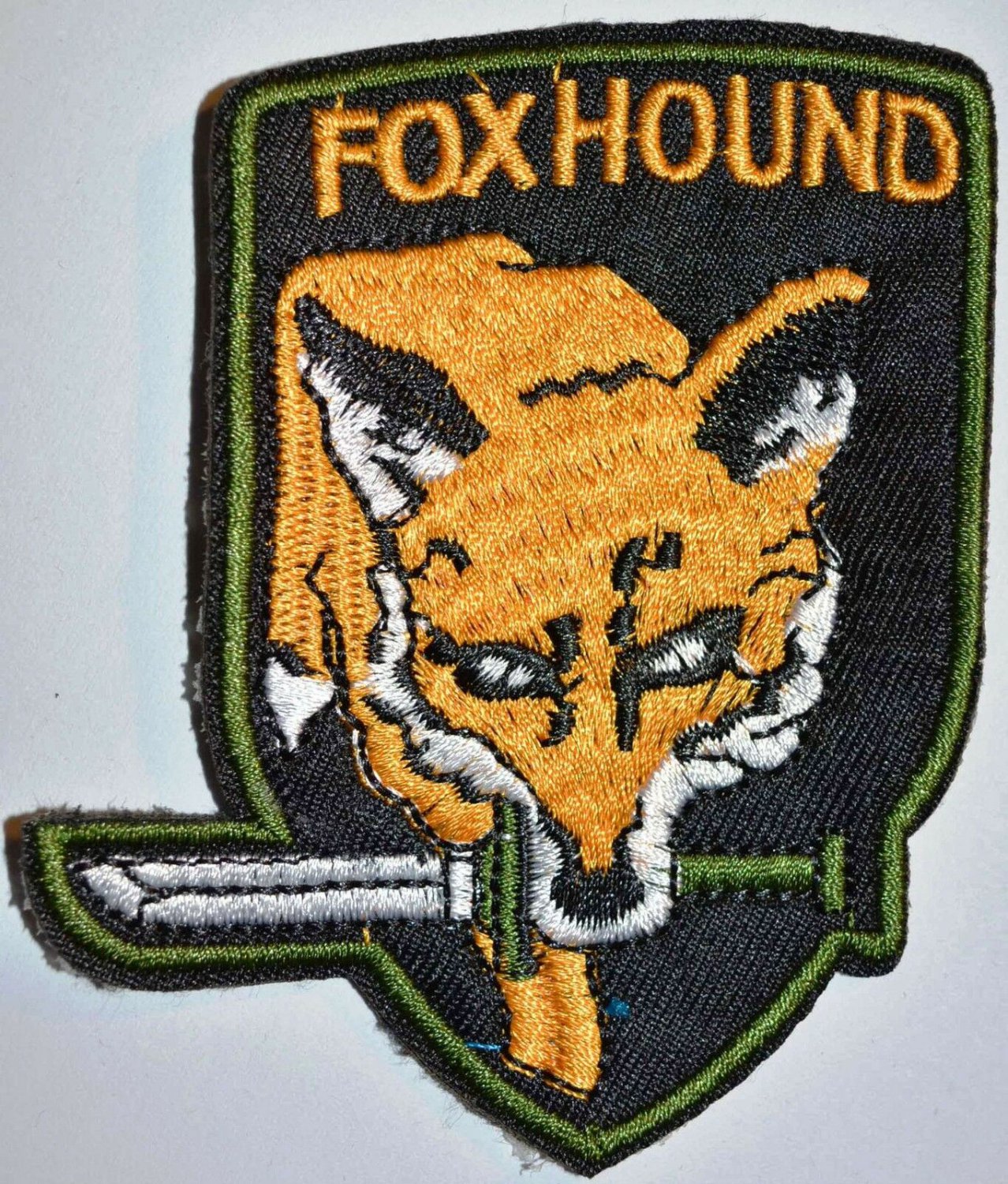 FOX Hound Special Force Group Embroidered Cloth Iron On Patches 9 x 6 cm