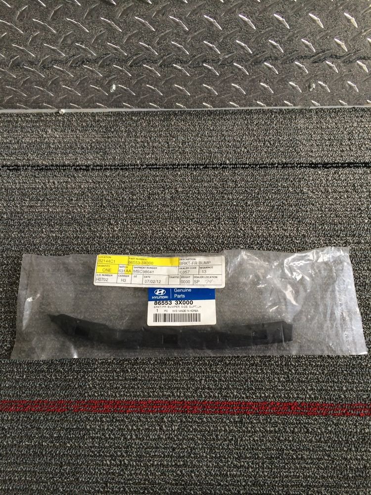 Genuine Hyundai Elantra Left Front Bumper Side Support Bracket 86553-3X000