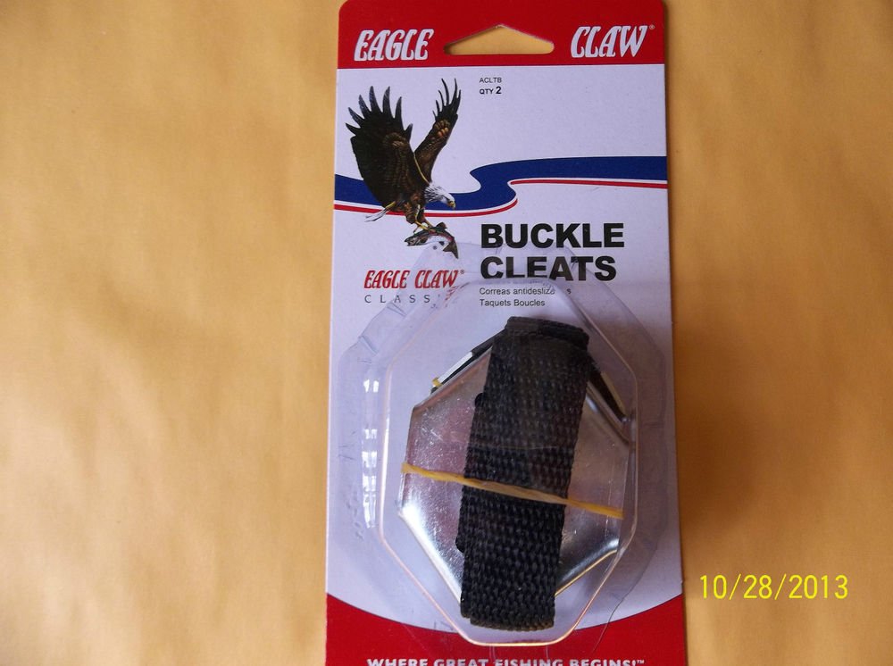 2 X BUCKLE FAST ON ICE CLEATS EAGLE CLAW WINTER