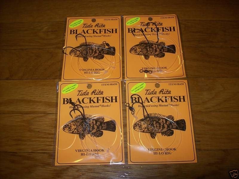 Blackfish/Tautog Hi-Lo Rigs Virginia hooks sz 4 packs4