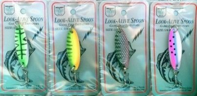 LURES Snapper Zapper Spoon Kastmaster Style 1/4 OZ LOOK ALIVE 8 PCS