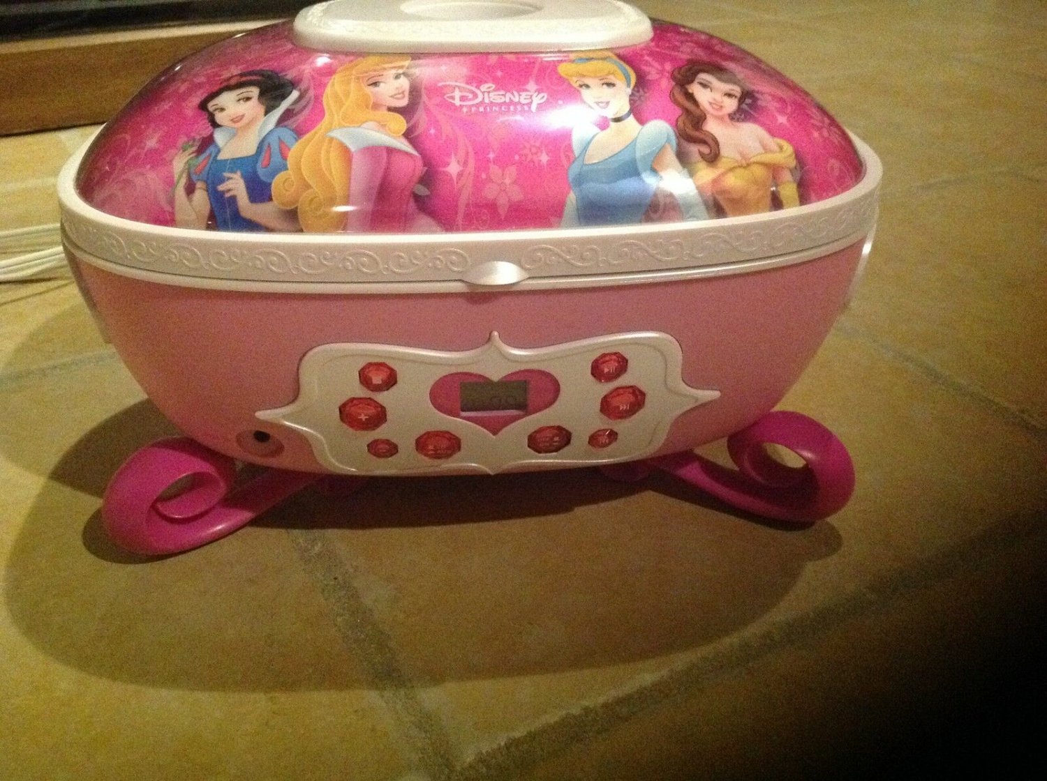 Disney Princess CD Boombox P500B Musical Jewlery Box