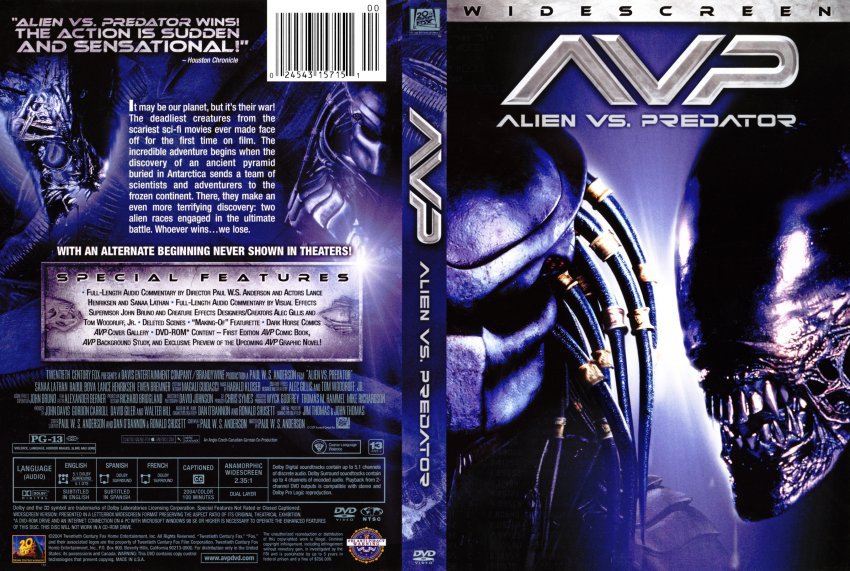 AVP Alien vs Predator dvd (used)