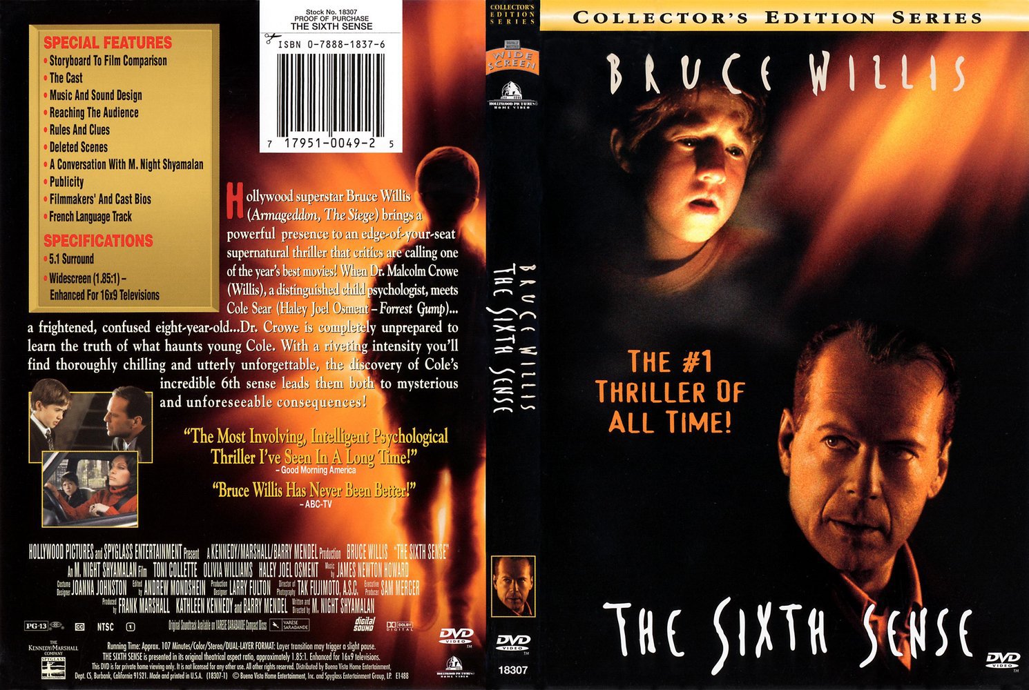 The Sixth Sense dvd