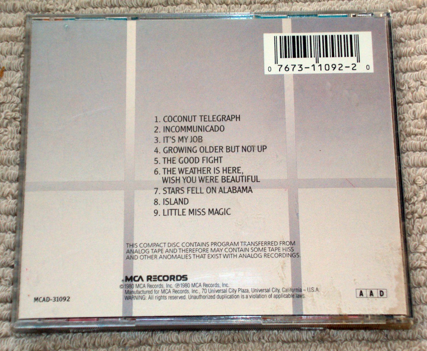 Jimmy Buffett - Coconut Telegraph CD