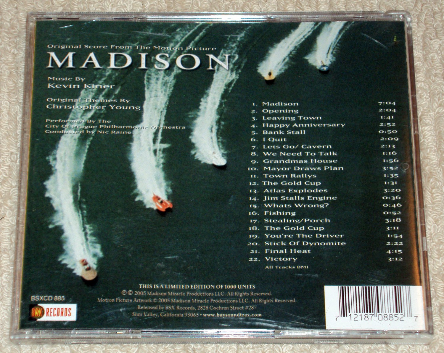 Madison Original Motion Picture Soundtrack CD Kevin Kiner, Christopher ...