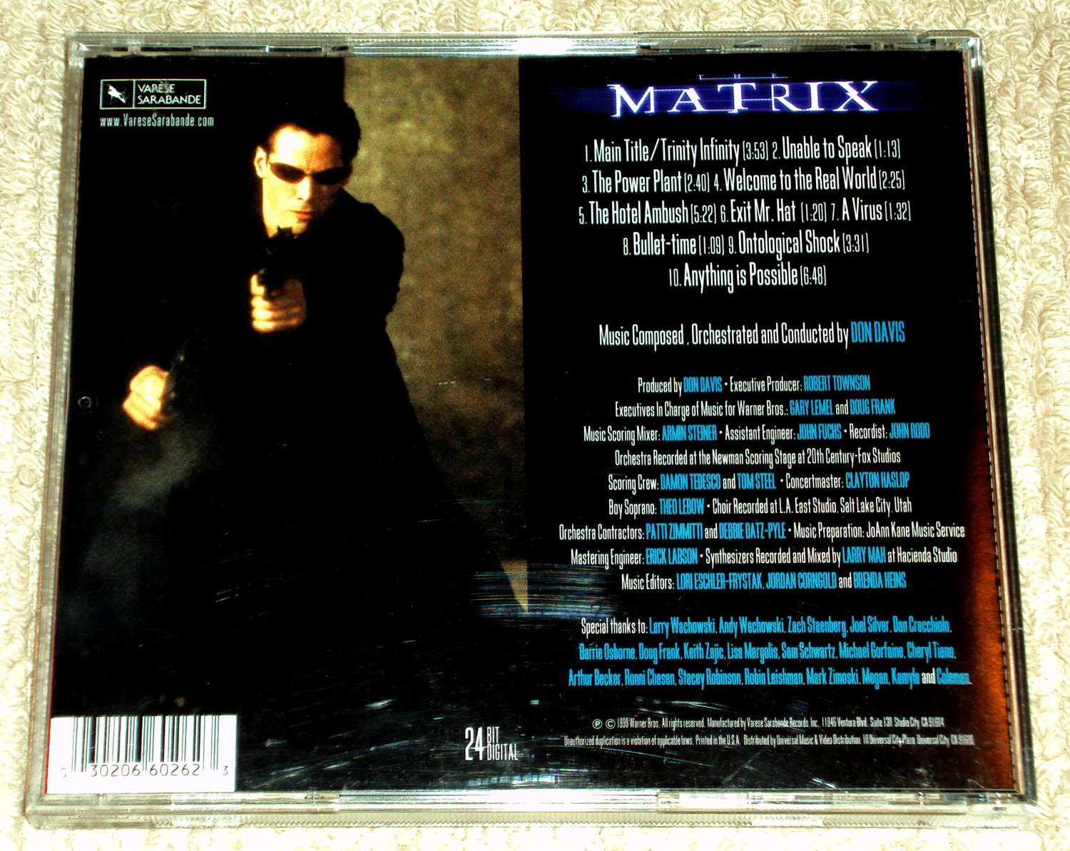 The Matrix Original Motion Picture Score CD Don Davis