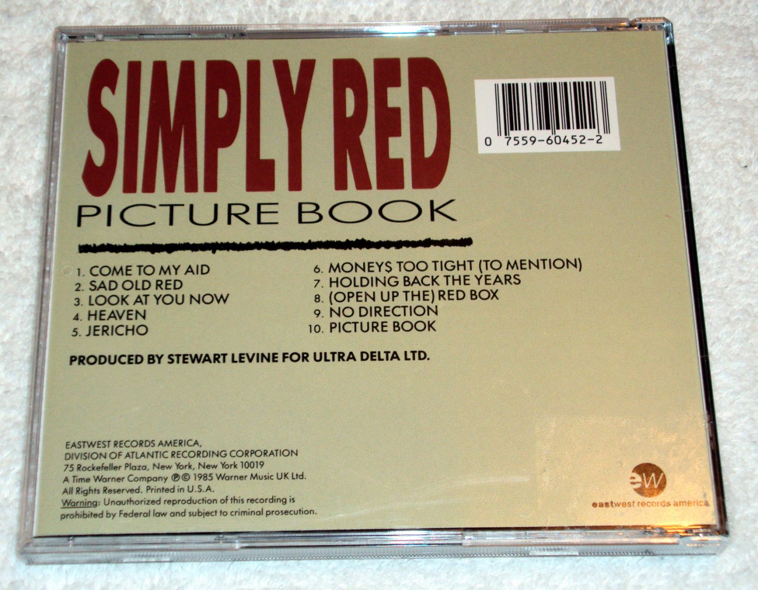 Simply Red – Picture Book (CD) 1985, Holding Back The Years