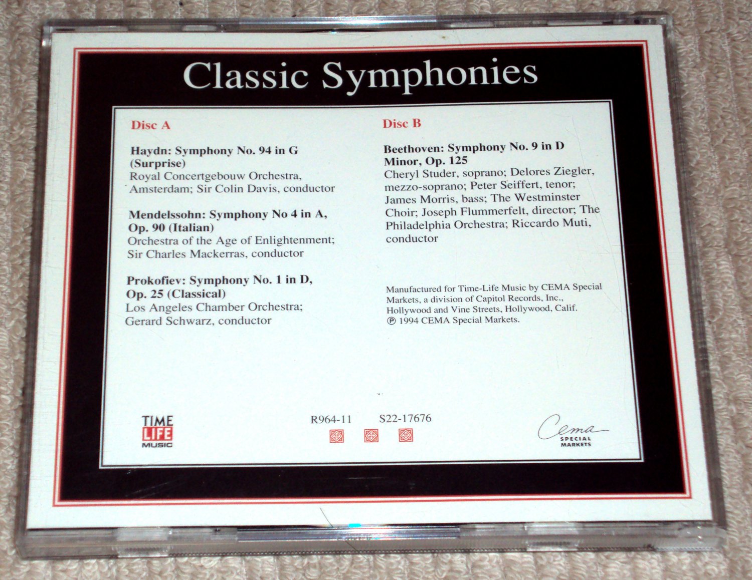 Classic Symphonies – The Time-Life Library of Classical Favorites (2CD ...