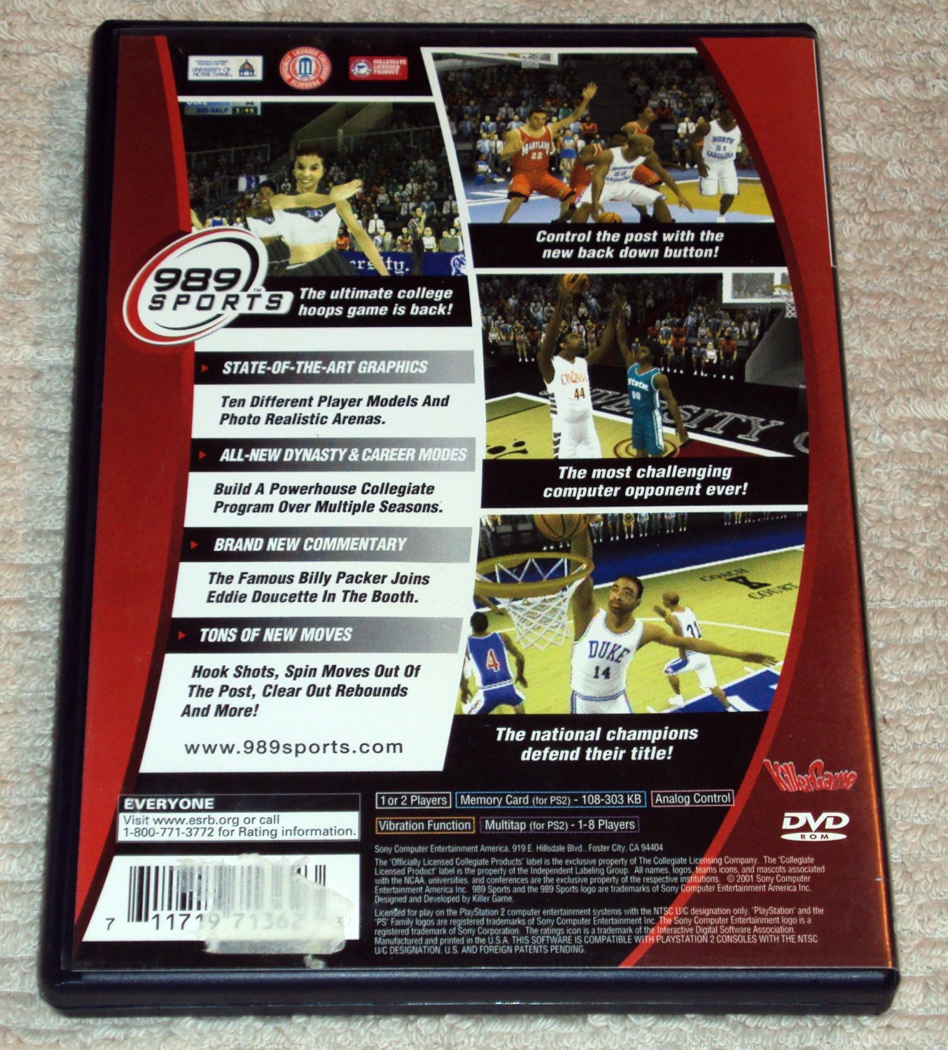 NCAA Final Four 2002 PS2, PlayStation 2