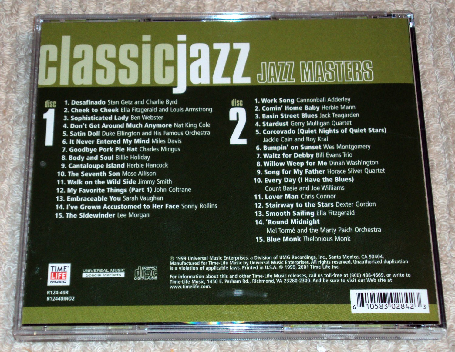 Classic Jazz – Jazz Masters (2CD, 30 Tracks) Nat King Cole, Herbie Mann ...